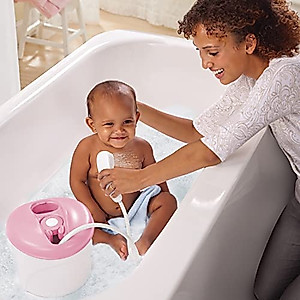 Newborn-to-Toddler Bath Center & Shower (Pink)