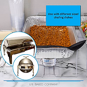 Lot45 Buffet Food Warmers for Parties, 6-Pack - 6 Hour Chafing Dish Fuel Cans - Catering Food Warmers Buffet Heating Food Warmer Party Canned Heat Burner with Bonus Lid Openers