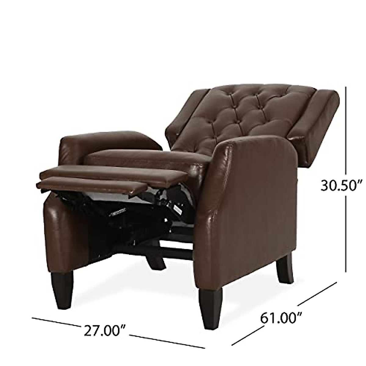 Christopher Knight Home Sadlier Recliner, Dark Brown