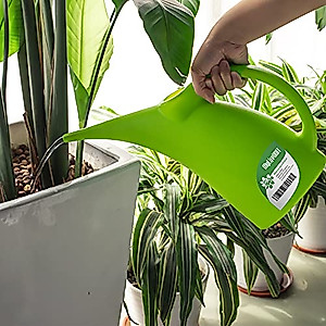 MyLifeUNIT Watering Can for Indoor Plants, Water Can with Shower Head, 1/2 Gallon (Green)