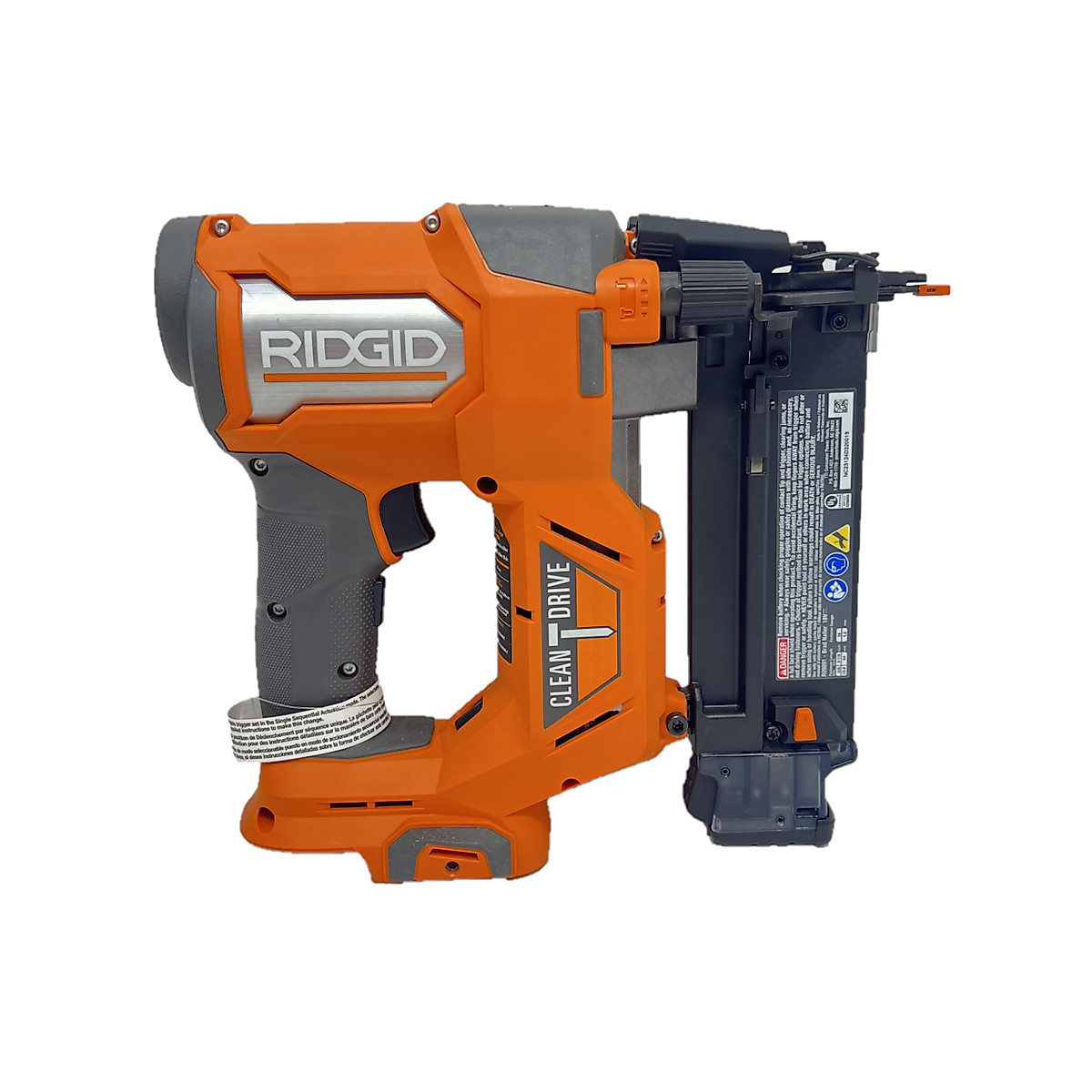 RIDGID R09891B 18V Brushless Cordless 18-Gauge 2-1/8 in. Brad Nailer (Tool Only) with CLEAN (Renewed)