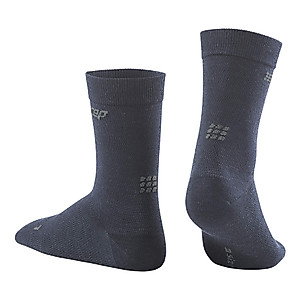 CEP Allday Merino Mid Cut Socks, Dark Blue, Men, V