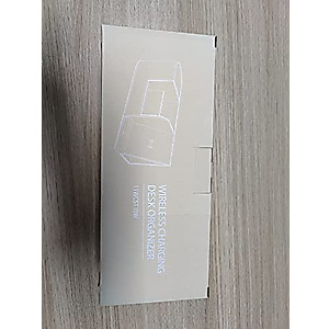 OUTXE Wireless Charger Desk Stand Organizer Wireless Charging Station for iPhone 14/13/13 Pro Max/13 Pro/12 Series/11/XS Max/XR/X/8Plus/, Desk Storage Caddy Pen Holder Gifts for Dad-Black