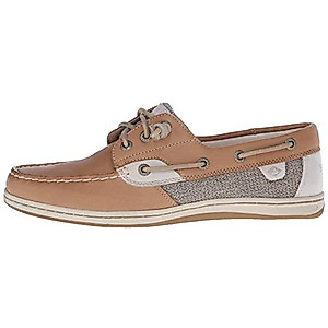 Sperry Womens Songfish Boat Shoe, Linen Oat, 9