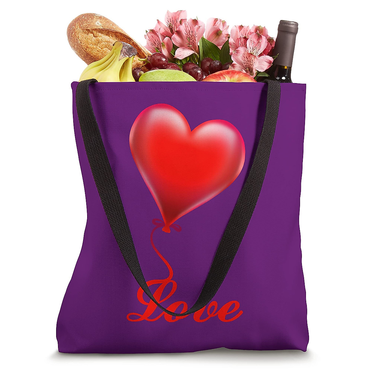 Heart Ballon, Valentine's Day Women Tote Bag