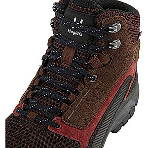 Haglofs Skuta Mid Proof Eco Women's Waterproof Walking Boots - SS23-8.5 - Red Maroon Red Barque 4gx