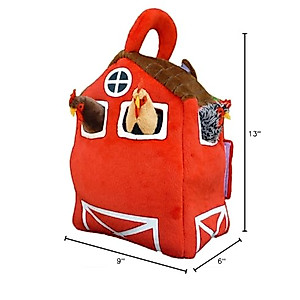 Adore 12" Hen House Chicken Coop Plush Stuffed Animal Playset