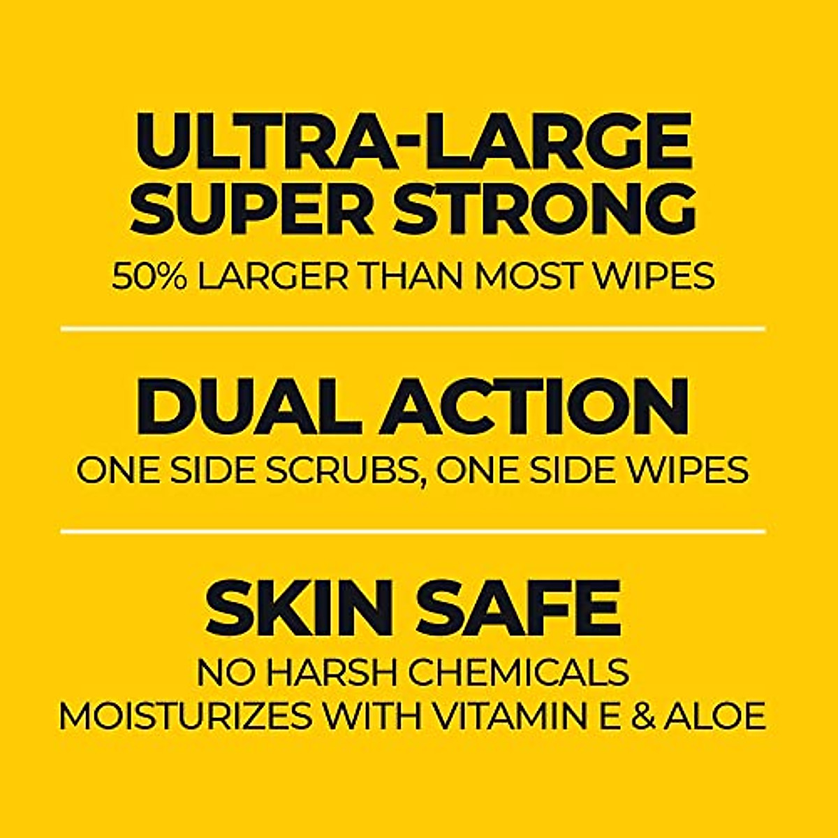 Grime Boss Heavy Duty Wipes (2 X 60Ct) Wet Wipes Used for Hands, Equipment, Tools, Garden, Automotive Easily Removes Oil, Grease, Paint and Dirt