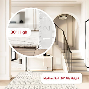 nuLOOM 2x12 Moroccan Blythe Area Rug, Grey, Faded Bohemian Design, Stain Resistant, For Bedroom, Dining Room, Living Room, Hallway, Office, Kitchen, Entryway