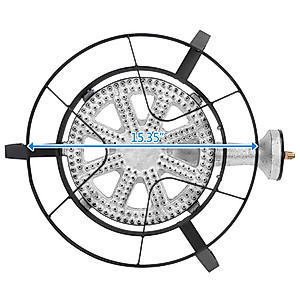 Smaworld Camping Stove Outdoor Grill - Portable BBQ Grill with Propane Burners 200000 BTU Gas Stove Compact Outdoor Frying Stove