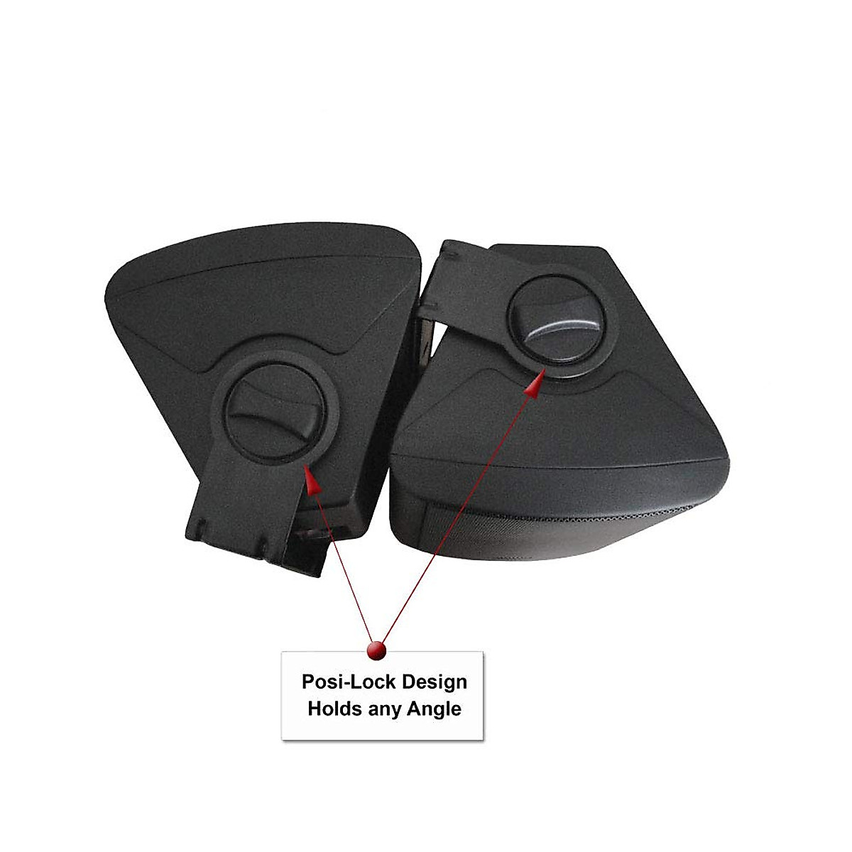 Outdoor Bluetooth Speakers, 5.25" Bluetooth Weatherproof Speakers for Deck Patio Backyard, Pair (Black)