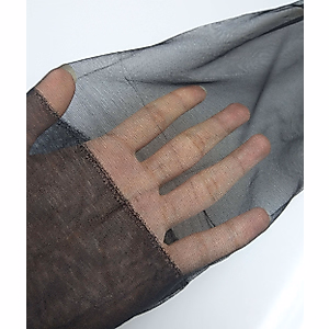 TVRtyle Women’s 10 Denier Vintage Thigh High See Through Non-stretch RHT Silk Stocking 928 (Large)