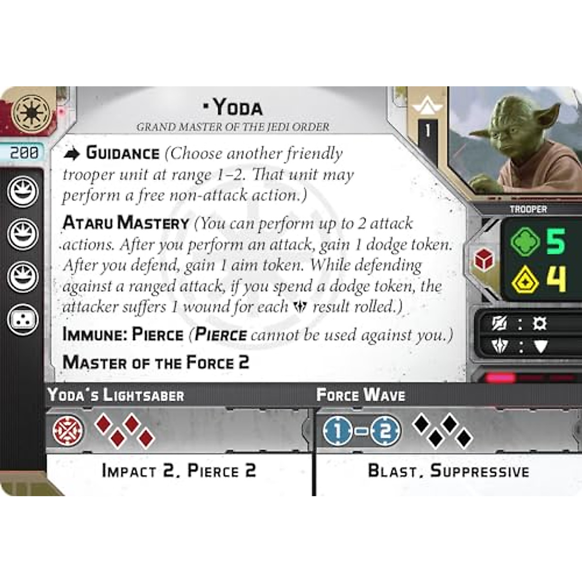 Star Wars: Legion Grand Master Yoda COMMANDER EXPANSION - The Iconic Jedi Master! Tabletop Miniatures Strategy Game for Kids and Adults, Ages 14+, 2 Players, 3 Hour Playtime, Made by Atomic Mass Games