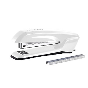Bostitch Office Ascend 3 in 1 Stapler, Integrated Remover, 420 Staples Included, 20 Sheet Capacity, Lightweight, Full Size, White (B210-WHT)