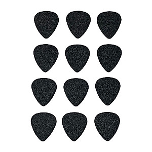 Ukulele Picks, BoloPick 12 Pack Original Recipe Black Felt Uke Picks for Ukulele, Guitar, Bass, Autoharp, Banjo