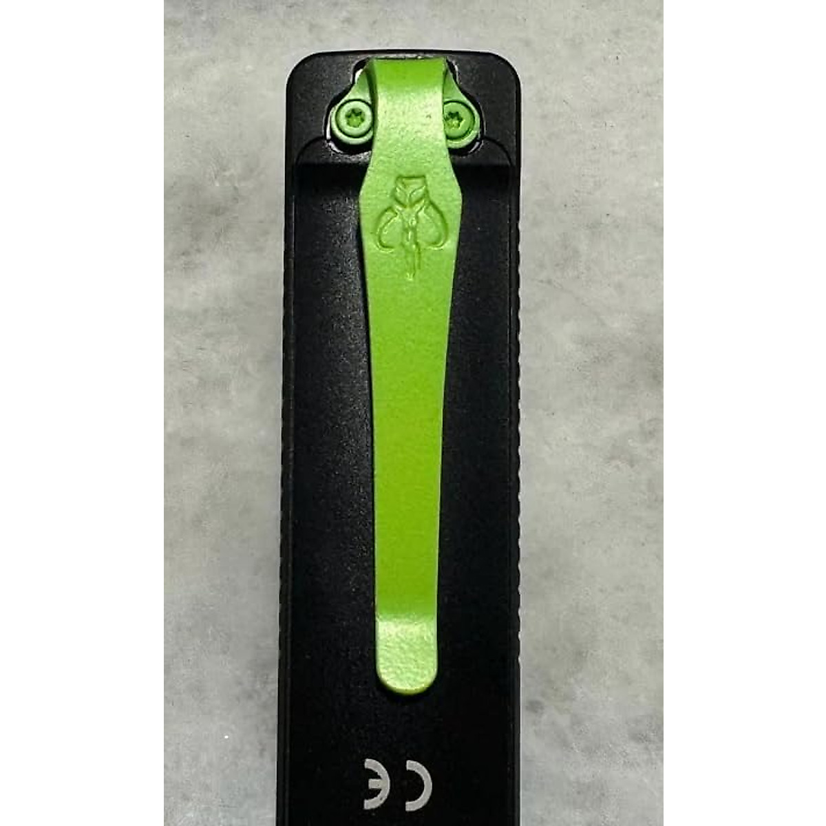 Zombie Green Titanium Deep Carry Pocket Clip For Olight Arkfeld UV Arkfeld PRO Flashlight