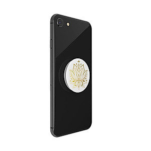 PopSockets Phone Grip with Expanding Kickstand, Mandala PopGrip - Golden Prana