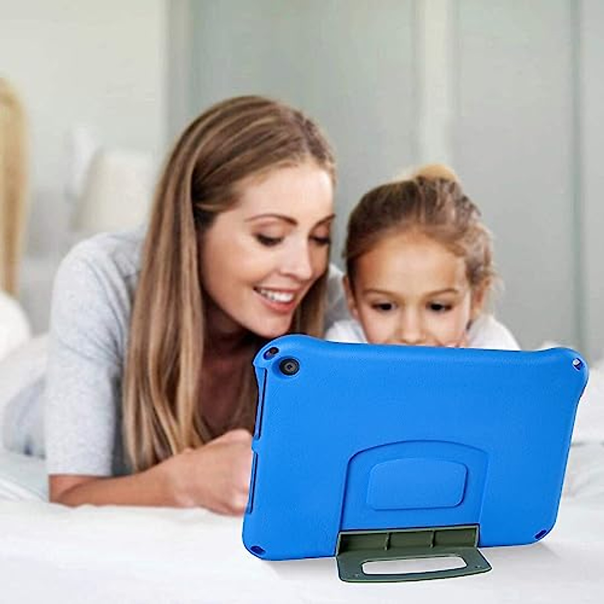 2023 New 10in Tablet Case for Kids(2021/2023 Release 11/13th Generation),OQDDQO ipad Light Weight Anti Slip Shockproof Kids Friendly Case for 10 inch Table (Blue)