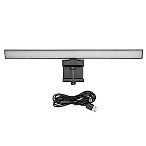 Jeanoko Monitor Light Bar, Eye Protection Screen Light Bar Touch Control LED Timing Function Space Saving for Office