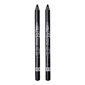 Rimmel Scandaleyes Waterproof Kohl Kajal Liner, Black, 0.02 oz, Pack of 2