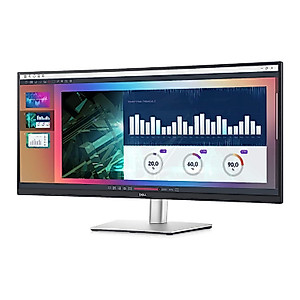 Dell P3421W 34-Inch Ultrawide WQHD 3440 x 1440 Resolution 21:9 Aspect Ratio Height-Adjustable Curved USB-C Monitor (Renewed)
