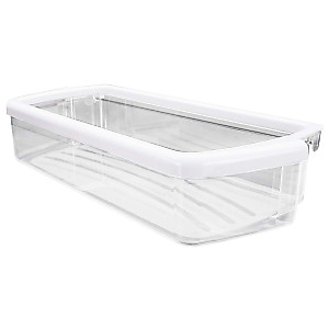 Siwdoy (Pack of 2 W10321304 Door Shelf Bin Compatible with Whirlpool Refrigerator Replaces WPW10321304 AP6019471 2179575 PS11752778, Clear