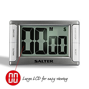 Salter Contour Electronic Timer, Black, One Size