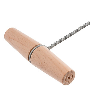 Redecker Bottle Brush with Beechwood Grip, for Soda Bottles/Jars/Specialty Glassware, Tampico Fiber and Wool Bristles, 14 Inches Long, Made in Germany