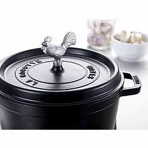 STAUB 40509-346-0 Rooster Lid Knob, Cast Iron, Silver