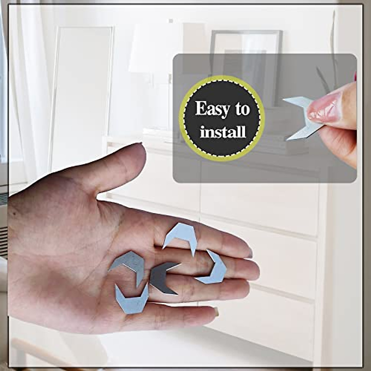 16 Pieces Drawer Stops Drawer Stoppers for Dresser Two Point Drawer Stops Antique Style Metal Drawer Stops Furniture Parts Accessories for Drawers