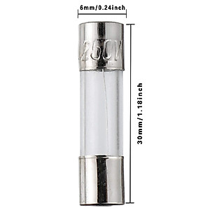 BOJACK 24 Values 360 pcs Fast-Blow Glass Fuses Assortment Kit 5x20mm 250V 0.25 0.5 1 2 3 4 5 8 10 12 15 20A 6x30mm 250V 0.5 1 2 3 4 5 6 7 8 10 15 20A amp packag in a Clear Plastic Box