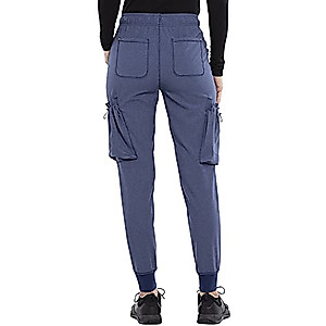 Cherokee iFlex CKK150 Uptown High Rise Jogger by Katie Duke Heather Navy MT