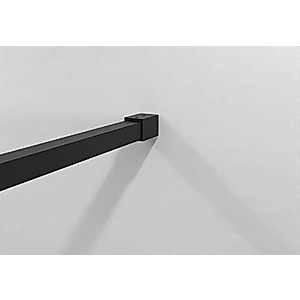 Goodyo 34" X 72" Shower Door Clear Tempered Glass Framed Shower Screen Walk-in Black Finish