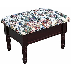 Frenchi Furniture Foot Stool, Cherry