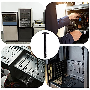 Computer Case Fan Screws 50pcs 30mm Metal Heavy Duty Pc Case Fan Screws Computer Cooling Fan Mount Screws Self-Tapping Screws