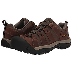 KEEN Men's Newport Durable Breathable Low Height Hiking Shoes, Toasted Coconut/Old Gold, 9.5