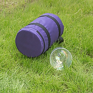 GREALY Handle Clear Quartz Crystal Singing Bowl Purple Colored Carry Case Bag Used for Handle Crystal Singing Bowl (Size : 8 inch)