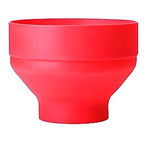 Popcorn Microwave, Silicone Microwave Popcorn Popper Machine, Foldable Popcorn Maker with a Lid, Heat-Resistant and Durable Popcorn Maker to Explode Popcorn and hold fruit