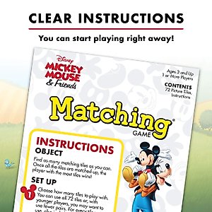 Wonder Forge Mickey Mouse Matching Game - Engaging Board Game for Kids Age 3-5 | Enhances Focus and Memory | Features Favourite Disney Characters | Ideal for Family Fun Time