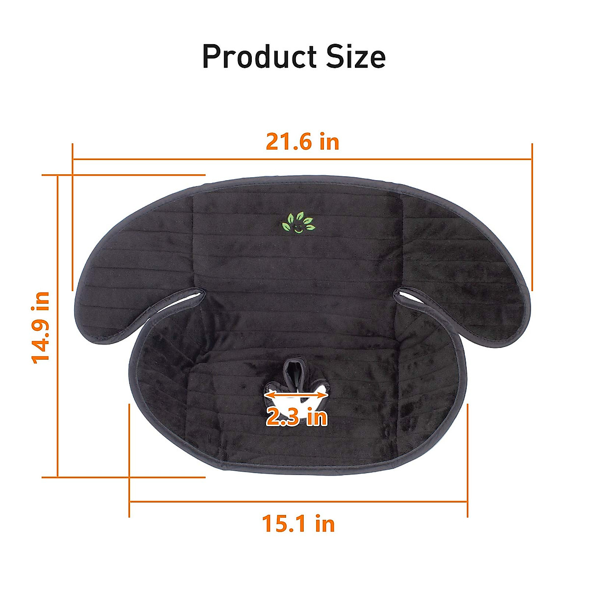 Piddle Pad Car Seat Protector, Waterproof Potty Training Seat Saver Pads for Infants Baby and Toddlers, Machine Wash and Dry (Black)