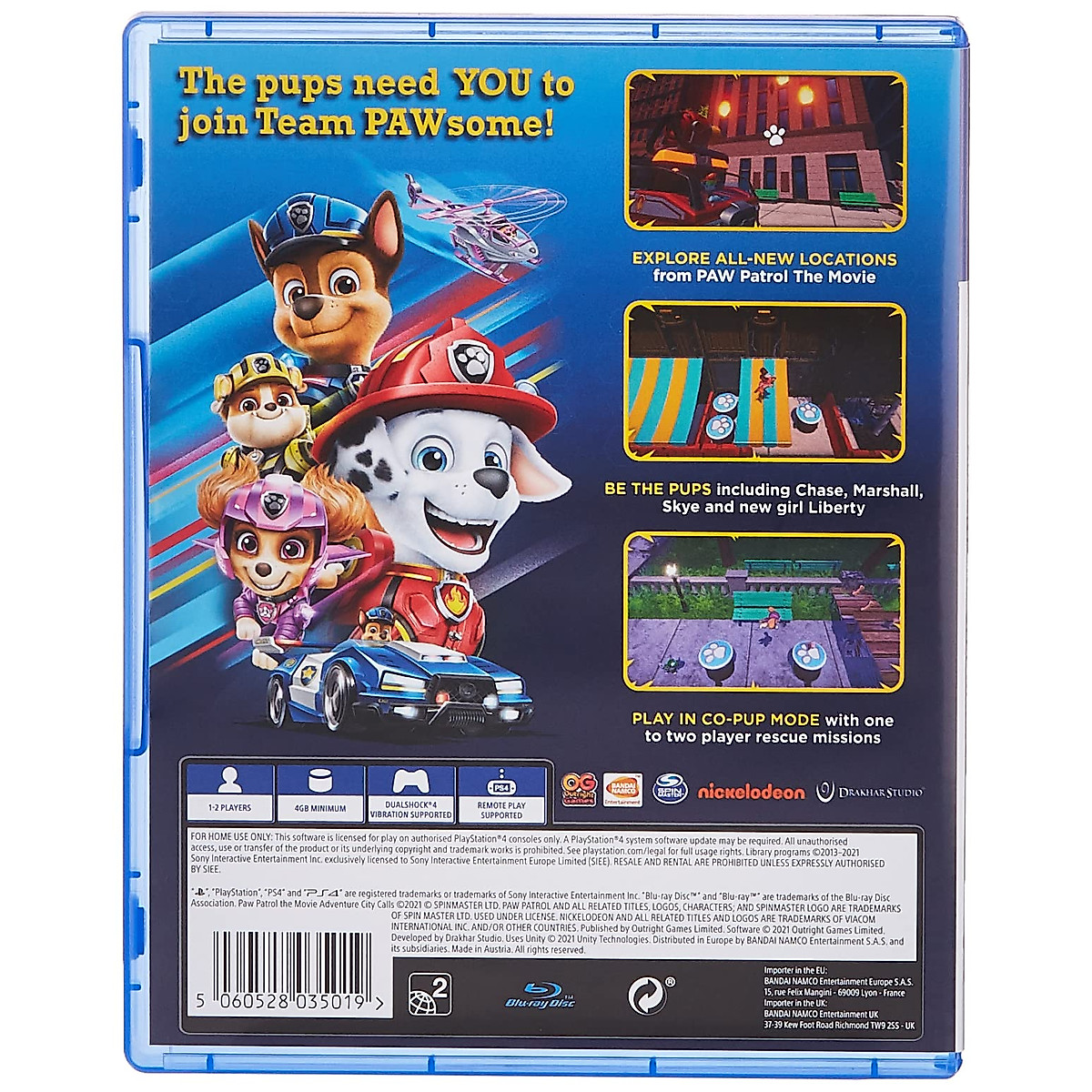 Paw Patrol The Movie Adventure City Calls (PS4)