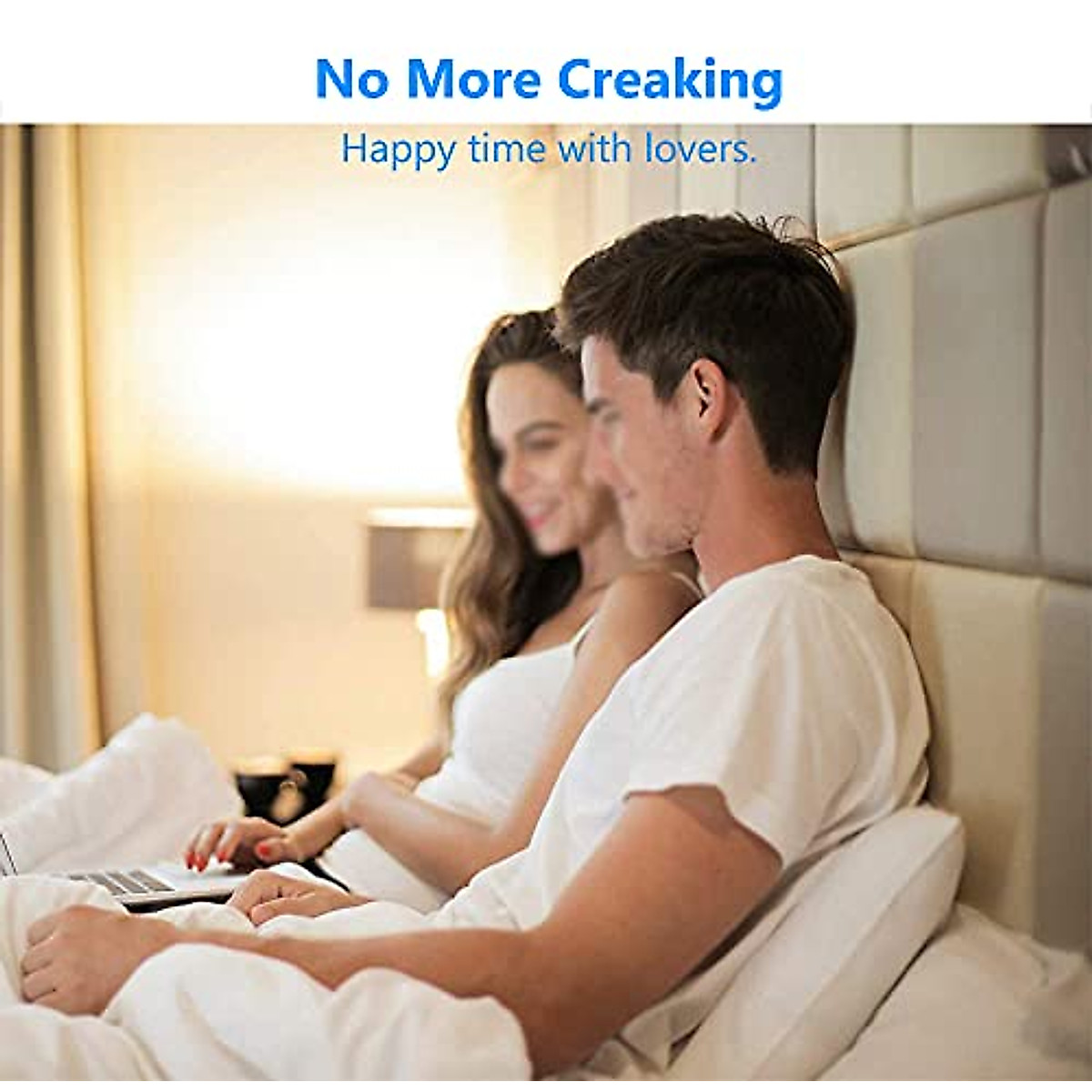 Adjustable Threaded Bed Frame Anti-Shake Tool for Bed, Headboard Stoppers Fixer, Headboard Stoppers，Easy Install (30-68mm,4 Pack)