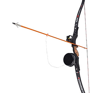 Bowfishing Arrows 34inch Solid Fiberglass Shaft with Broadhead for Compound Bow Recurve Bow Fishing Arrow Archery Hunting (Pack of 6)