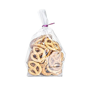 Restaurantware Bag Tek 3 x 2 x 6.5 Inch Retail Bags 100 Durable Candy Bags - Gusset Sleeved Disposable Clear BOPP Gusset Bags Flat-Bottomed For Restaurants Cafes And Delis