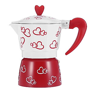 Moka Pot,Aluminum Durable Moka Pot Removable Kitchen Coffee Maker for Home Coffee Bar(L)