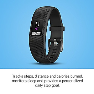 Garmin vívofit 4 activity tracker with 1+ year battery life and color display. Large, Black. 010-01847-03