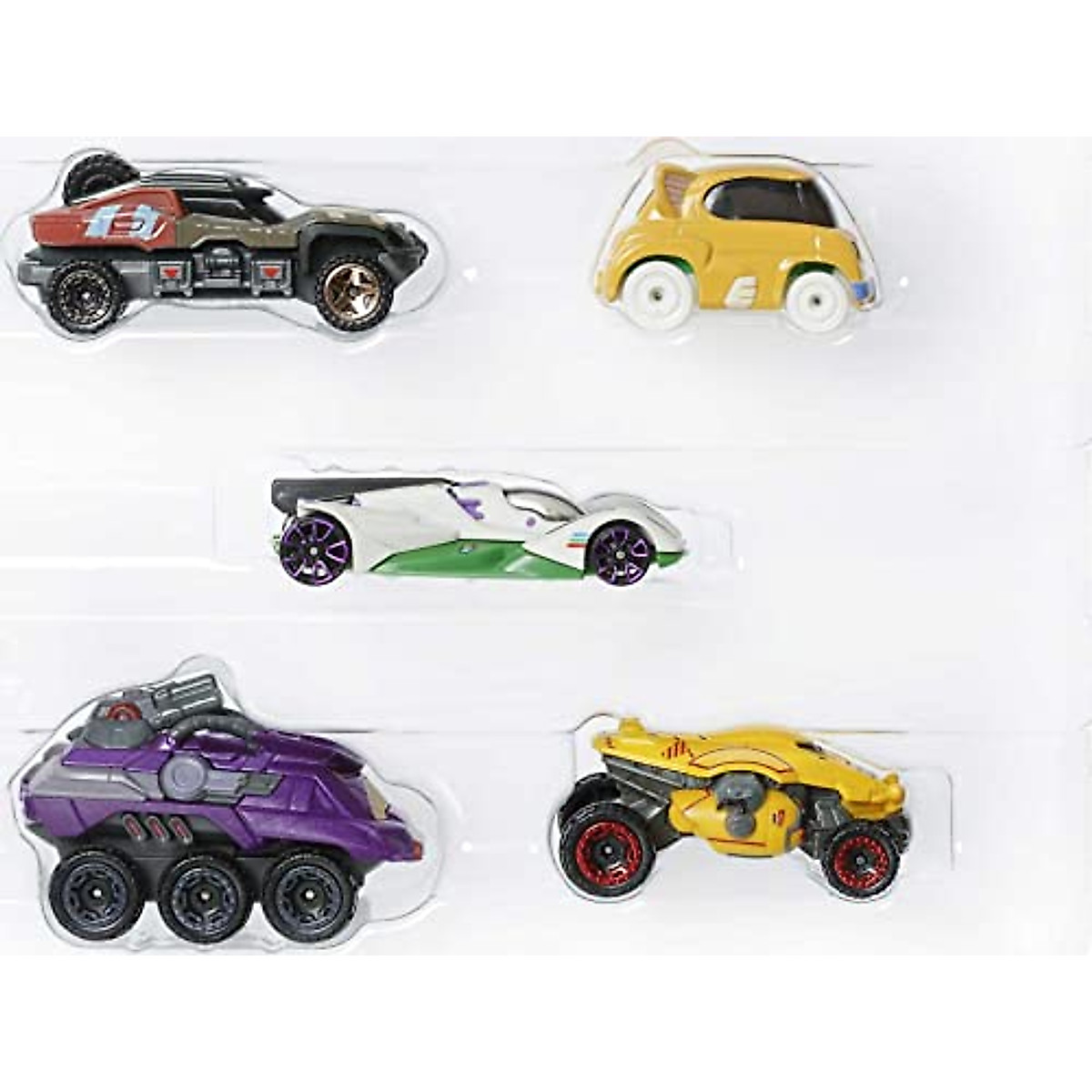 Hot Wheels Lightyear Hot Wheels 5-Pack of 1:64 Scale Die-Cast Starships from the Lightyear movie, Toy for Collectors & Kids 3 Years Old & Up