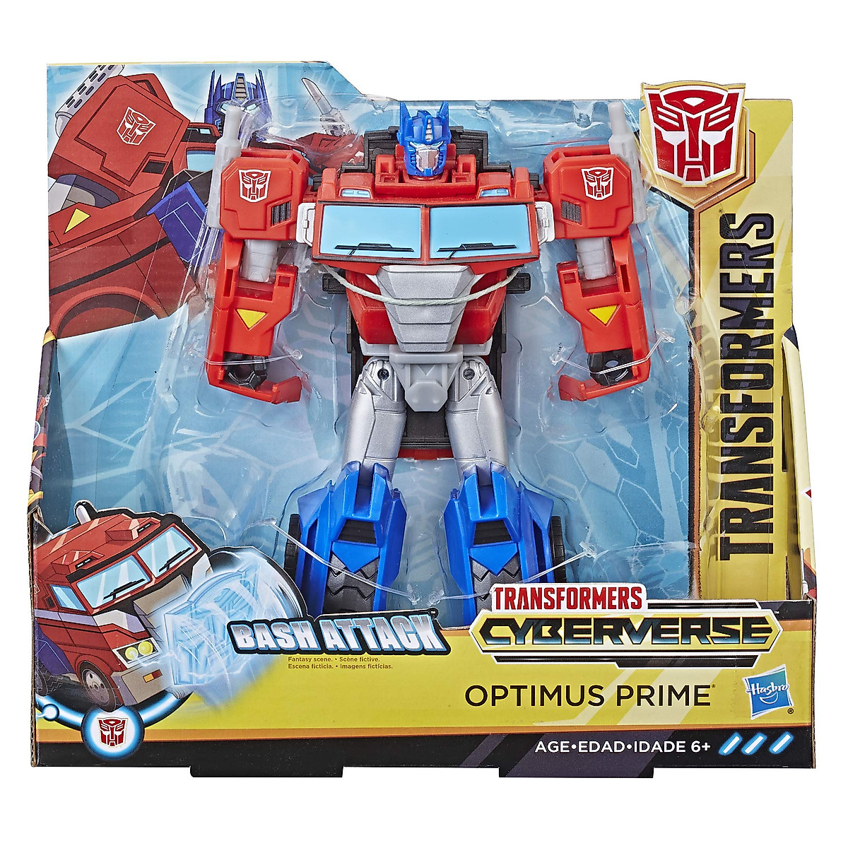 Transformers E3639 Cyberverse Action Attackers: Ultra Class Optimus Prime Action Figure Toy
