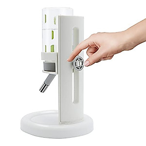 Wontee Hamster Water Bottle with Stand for Dwarf Hamsters Syrian Hamster Mice Gerbils Rats (4oz, White)