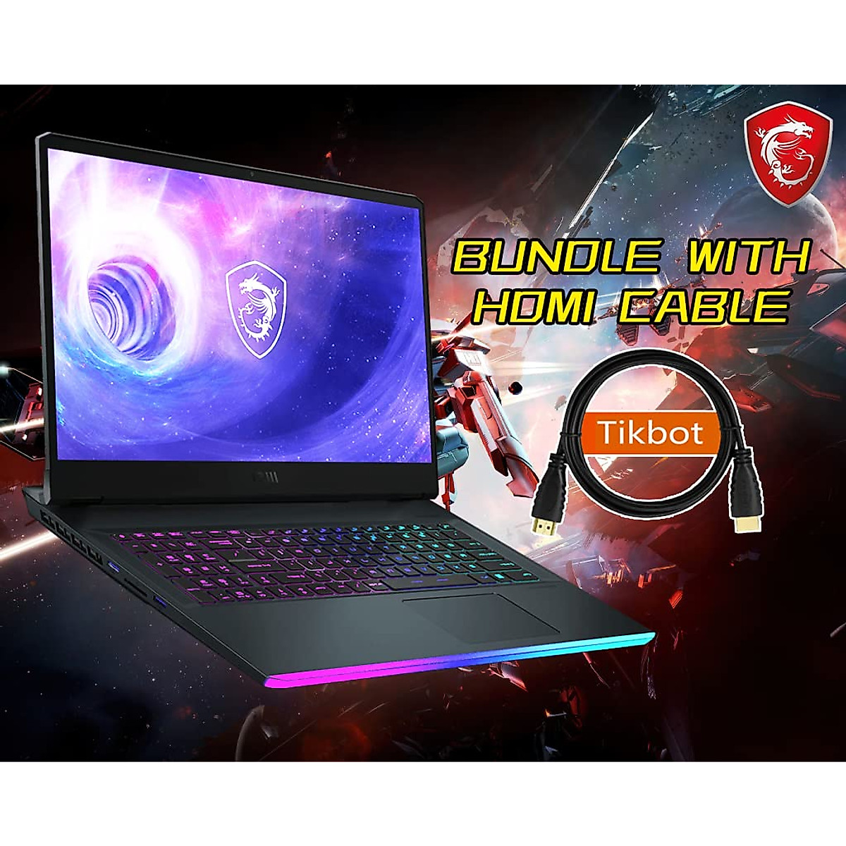 MSI GE76 Raider Gaming Laptop - 12th Gen Intel Core i9-12900H - GeForce RTX 3060 MUX TGP 140W - 17.3" 144HZ 1080p – 99.9WHr w/HDMI (64GB RAM | 2TB PCIe SSD)